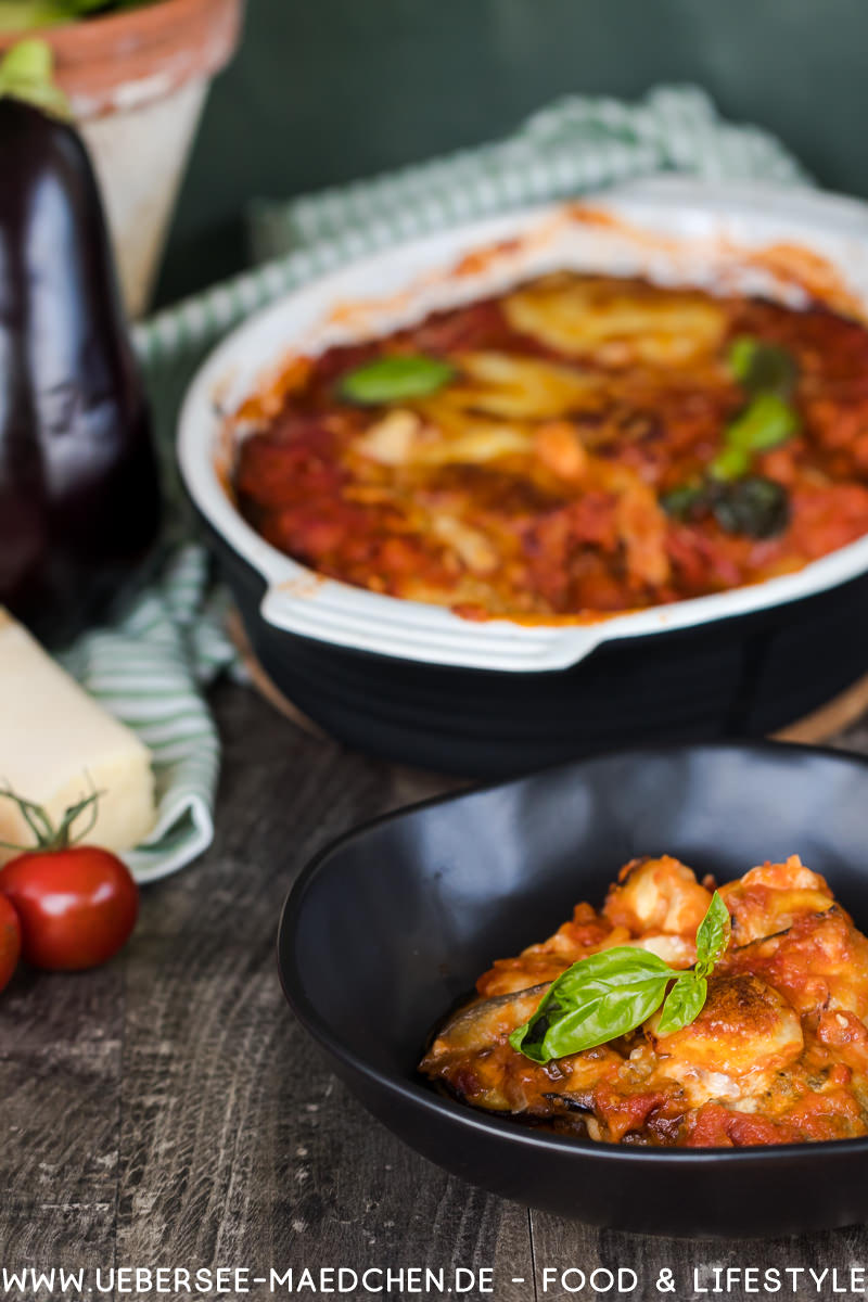 Italienischer Auberginenauflauf - Parmigiana di melanzane - ÜberSee-Mädchen