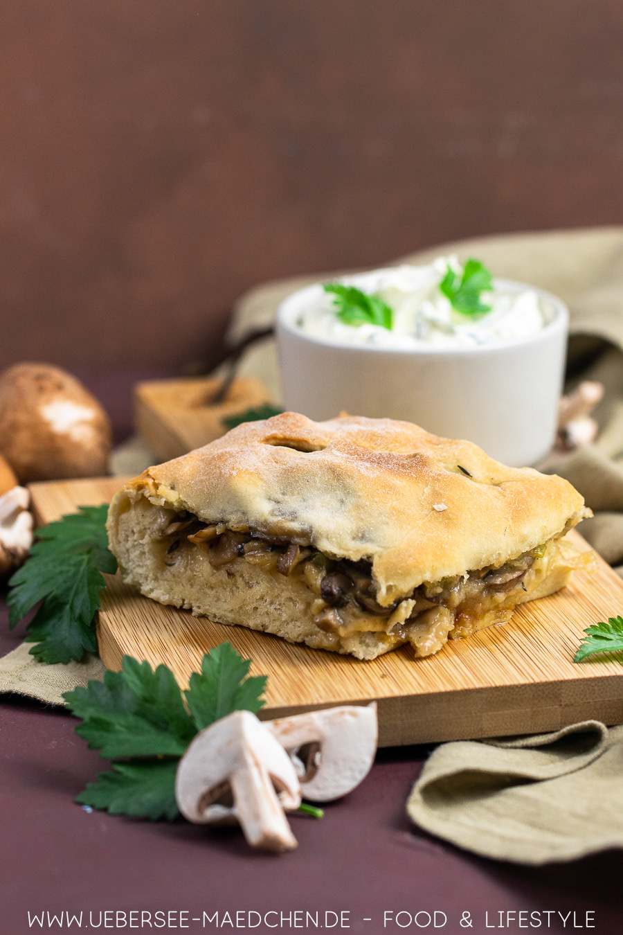 Dresdner Handbrot mit Pilzen á la Weihnachtsmarkt - ÜberSee-Mädchen