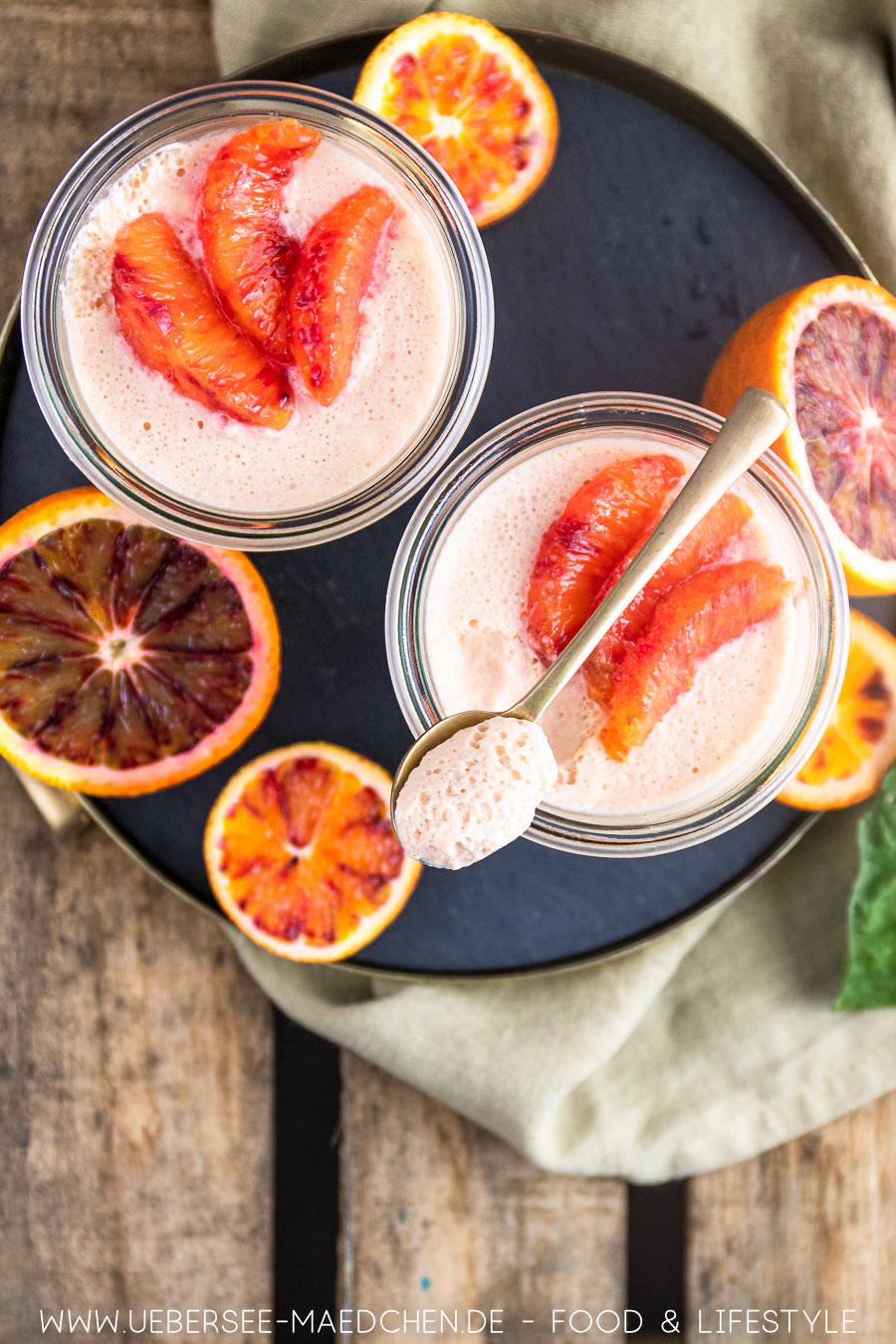 Orangencreme mit Aperol - einfaches Dessert für zwei - ÜberSee-Mädchen