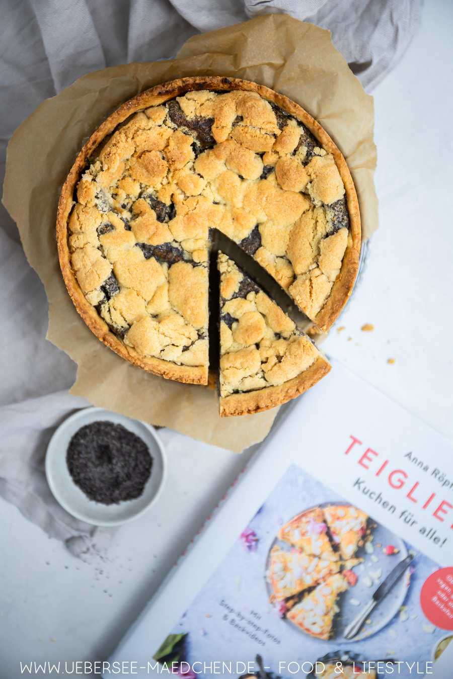 Mohnkuchen mit Streuseln wie vom Bäcker - ÜberSee-Mädchen