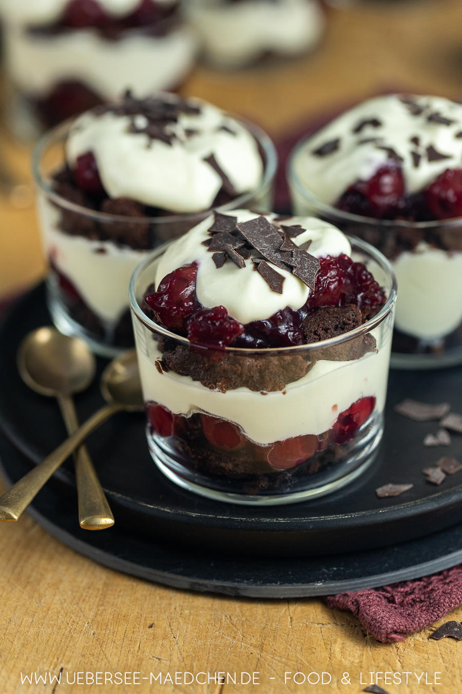 Schwarzwälder Kirsch Dessert im Glas - wie der Kuchen, nur besser!