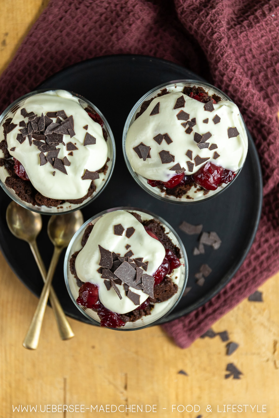 Schwarzwälder Kirsch Dessert im Glas - wie der Kuchen, nur besser!