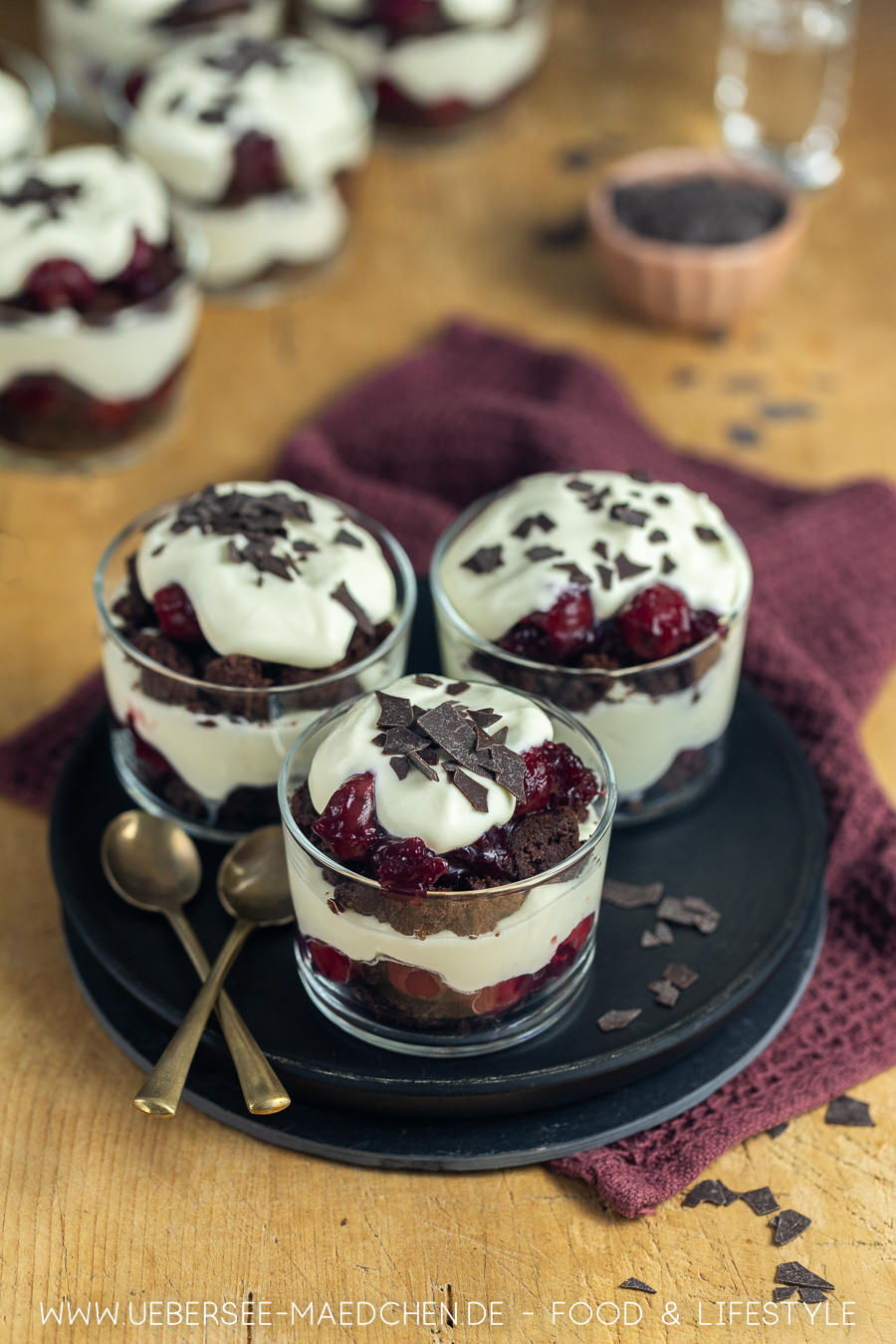 Schwarzwälder Kirsch Dessert im Glas - wie der Kuchen, nur besser!