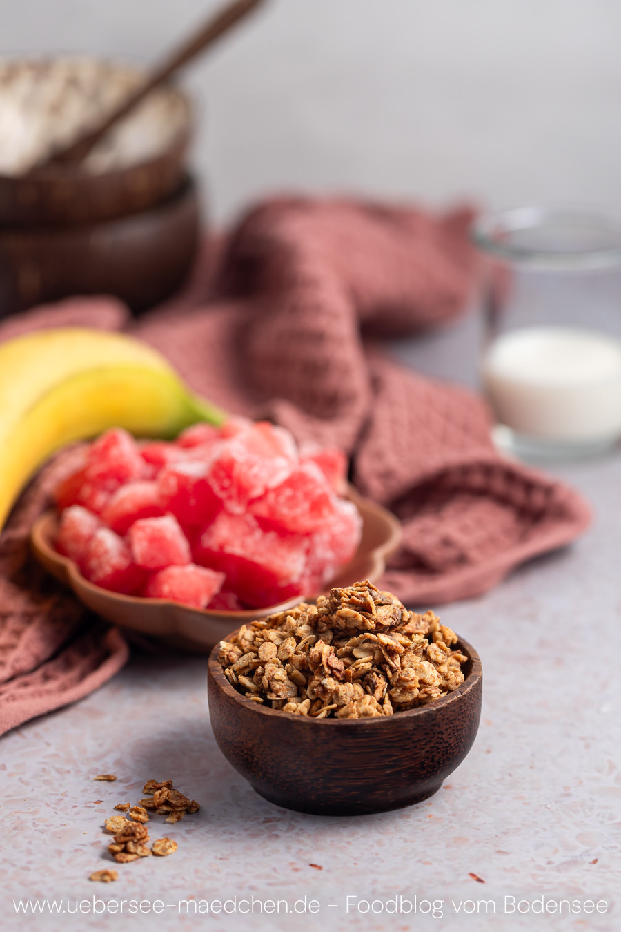 Smoothie Bowl mit Banane wie auf Bali aus nur 4 Zutaten