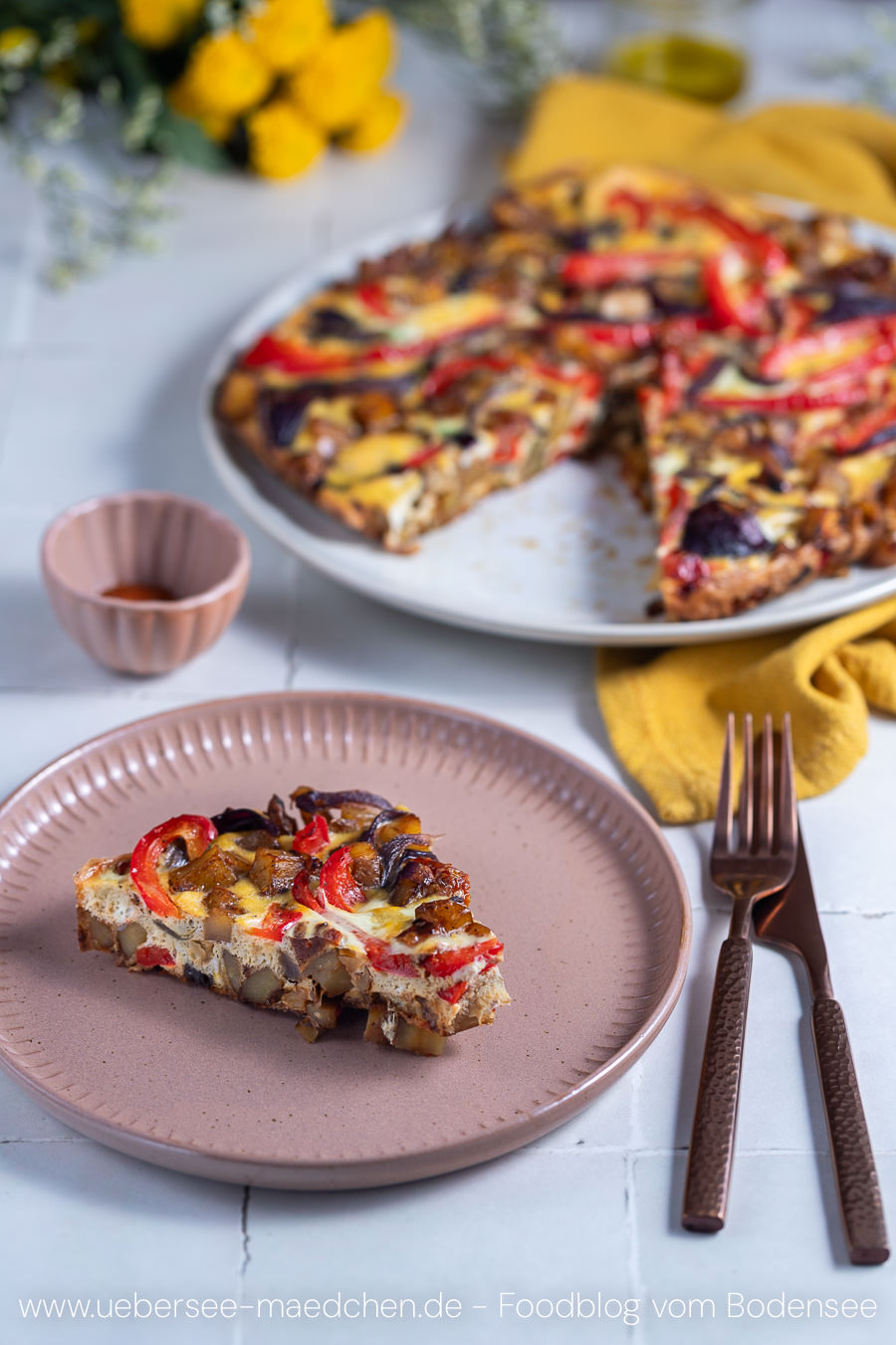 Tortilla mit Paprika - spanische Köstlichkeit easy aus dem Ofen